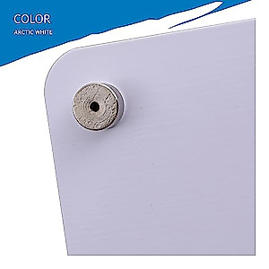 Iceberg Clarity Glass Personal Dry Erase Board, Office Supplies, with Ultra-White Back and Aluminum Frame, 9" x 12"