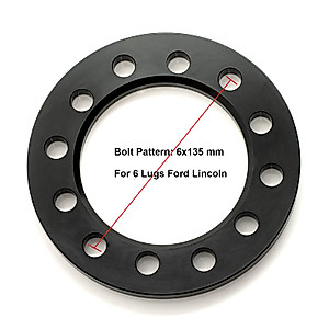 VLAOSCHI Forged 6x5.5 6x135 6x139.7 Universal Wheel Spacers 1/2 Inch (12mm) Compatible with Chevy Ford-Toyota 6 Lug for Silverado Sierra 1500 | 2004-2022 F150 | 4Runner Tacoma (6Lug Only) - Pack of 4