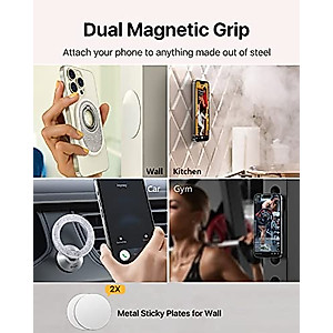 andobil Magnetic Phone Grip Bling & Pink