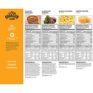 Augason Farms Lunch and Dinner Variety Pail Emergency Food Supply 4-Gallon Pail