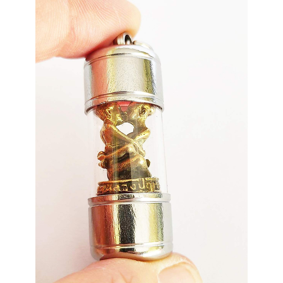 MiracleTH6395 Amulet Thai Magic Takrud INN Koo Mahasanaeh & Nang Gwak Mantra Yantra Cloth Couple Charm Talisman Buddha Power Luck Lover Love Money Wealth Business Attraction Blessing by Lp YangDam