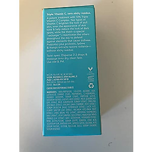 TULA Skin Care Brightening Treatment Drops - Vitamin C Serum, Brightens the Look of Dull Skin & Dark Spots, 1fl oz