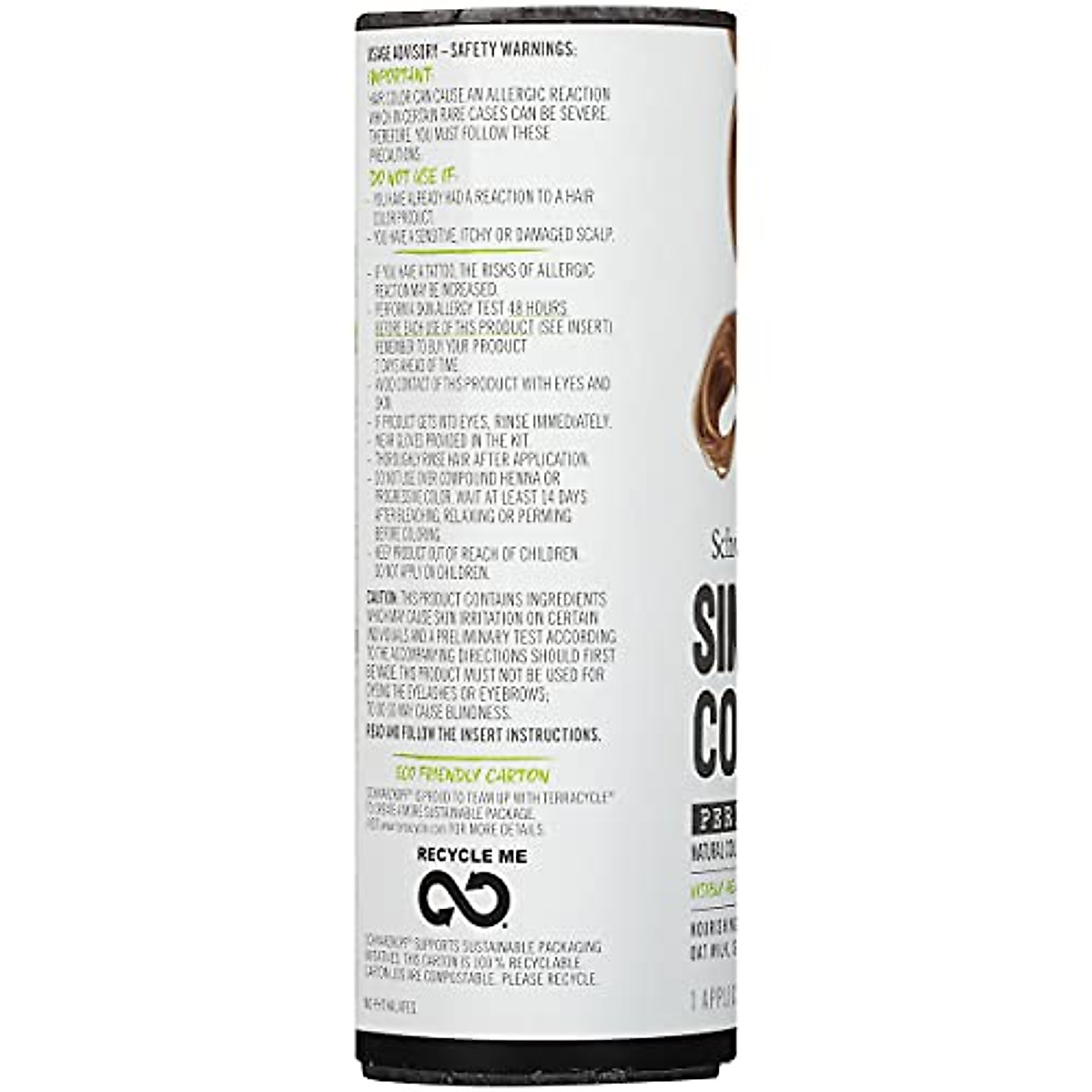 Schwarzkopf Simply Color Permanent Hair Color, 7.5 Almond Brown