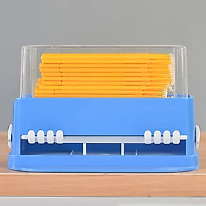 Beaupretty Cotton Swabs Holder Cotton Swab Dispenser Automatic Cotton Swab Storage Box Organizer Container Case for Salon Home