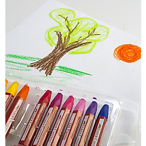 Faber-Castell Blendable Oil Pastels In Durable Storage Case- 24 Vibrant Colors - Non-Toxic Pastels for Kids