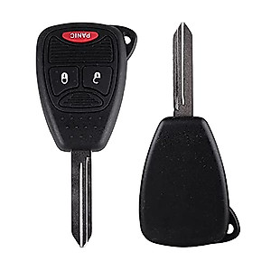 Keyless Entry Remote Control Car Key Fob Replacement for Dodge Ram 1500 2500 3500 2006 2007 2008 Dakota Magnum Durango Nitro Charger Avenger Caliber Jeep Wrangler Patriot Grand Cherokee oht692427aa