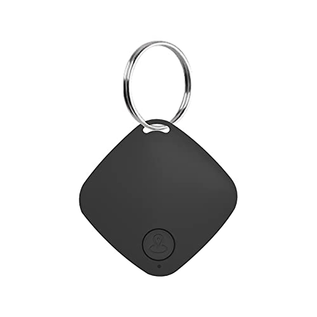 Smart GPS Locator Portable Tracking Bluetooth 5.0 Anti-Lost Device Two-Way Alarm Tracker with Keychain for Pets, Keys, Wallet, Small Items, Remote Control Selfie, Black