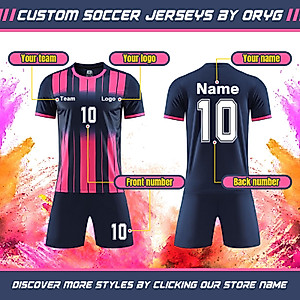 ORYG Custom Soccer Jerseys Men Kids Personalized Soccer Shirts Shorts Boys Soccer Team Uniforms Youth Uniforme de Fútbol Red