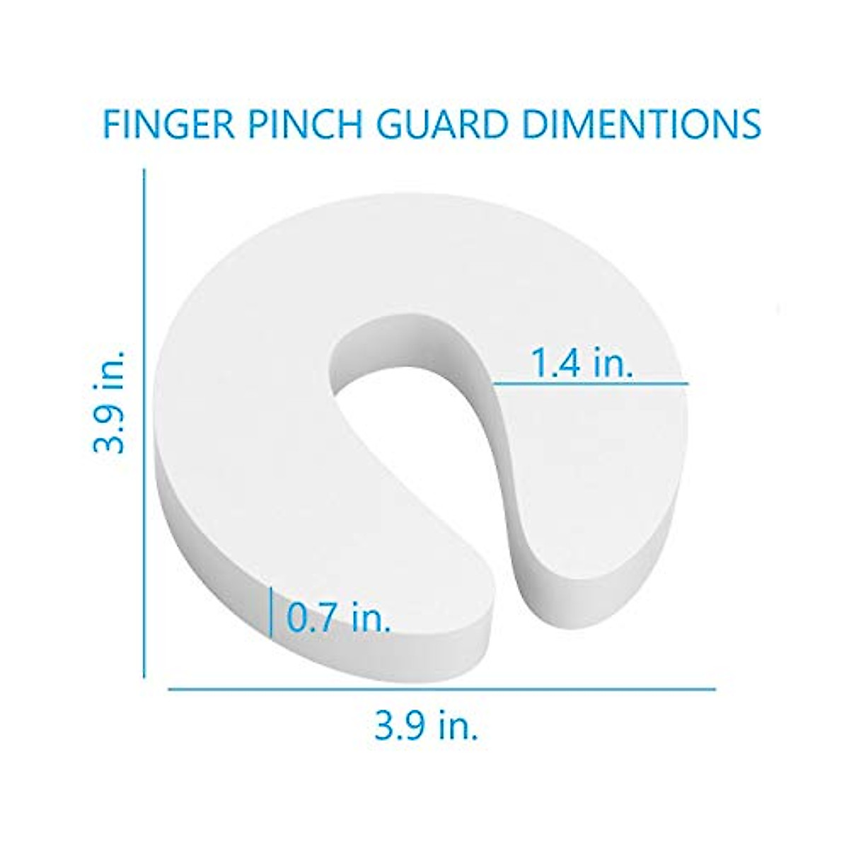 Door Pinch Guard and Door Slam Stopper 6pk. Use Safety Door Guard Made of Soft Foam to Keep Door Open. Serves As a Door Protector for Kids by Arcleer
