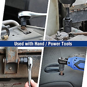 WORKPRO 15 Pieces Impact Bolt & Nut Remover Set, 3/8” Drive Bolt Extractor for Removing Stripped, Damaged, Rounded off and Rusted Bolts & Nuts