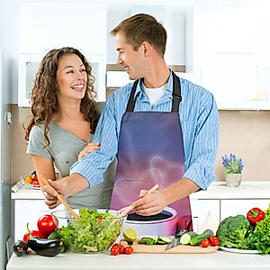 5Pcs Morning Coffee Oven Mitts and Pot Holders, Eiffel Tower Red Rose Long Kitchen Apron and Accessories Set Kitchen Linen Sets Potholders Oven Gloves for Women Men Baking Cooking BBQ