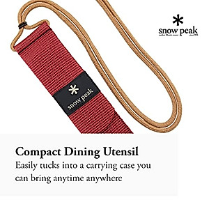 Snow Peak Wabuki Chopsticks - Collapsible Bamboo & Stainless Steel Chopsticks - 1.8 Oz - Large