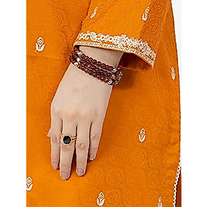 edenrobe Women's Pakistani Indian Kurti Pret - Stitched Ladies Kurta/Tunic Top 217351 Dark Mustard