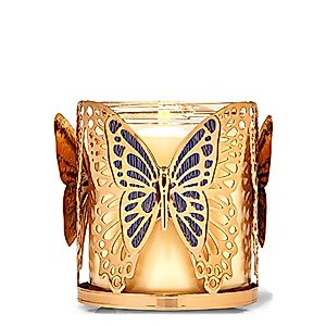 Bath & Body Works Candle Holder Compatible and White Barn 1-Wick Candles Select Your Favorite! (Candle NOT Included) - Butterflies