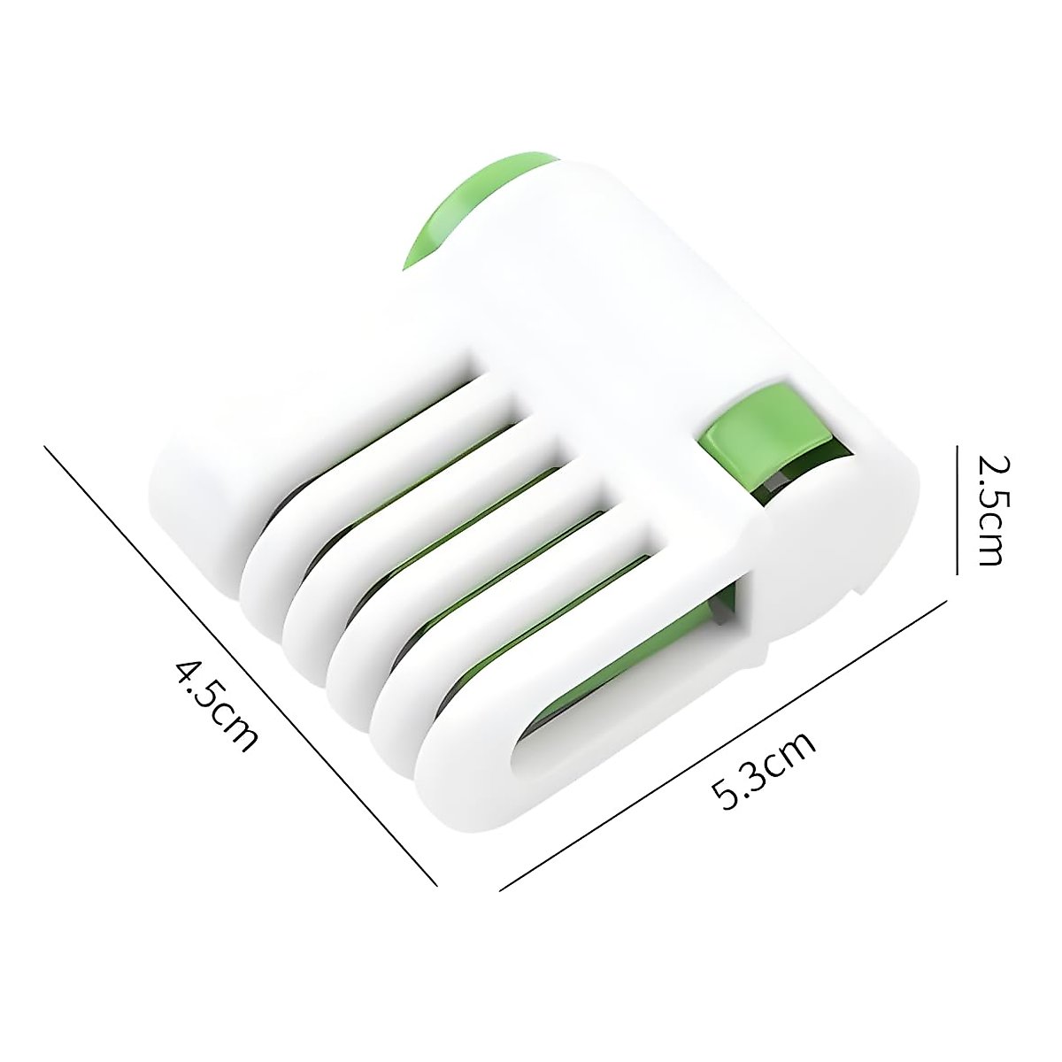 2PCS DIY Cake Slicer, Stratification Auxiliary Bread Slice, Toast Cut, 5 Layers Leveler Slicer, Kitchen Fixator Tool Green