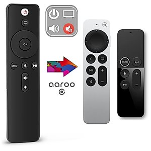 aarooGo Remote [w/TV Home Volume/Mute] Replaced for APL TV Player A1294 A1218/MA711 A1378/MC572 A1427/MD199 A1625/MGY52/MLNC2 A1842/MQD22/MP7P2