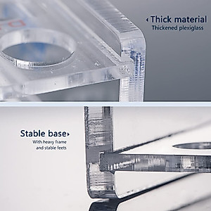 50ML Colorimeter Tube Rack Acrylic Strong Test Tube Holder 6 Slots Suit for Tubes Less Than 2.6cm/1.02inch in Diameter