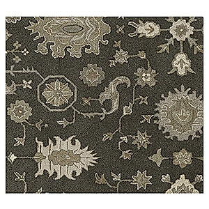 Crate and Barrel Juno Gray Traditional Persian Handmade 100% Wool Rugs & Carpets (6x9)