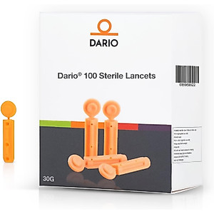 Dario Bundle: 100 Test Strips, 100 Lancets & Blood Glucose Travel Case