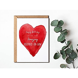 EruditeGifts Happy Birthday To The Most Amazing Brother-In-Law - Happy Birthday Brother-In-Law Card - Luxury Brother-In-Law Birthday Card