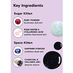 I DEW CARE Starry Kitten Night - Peel Off Masks and Headband Set | Hydrating, Illuminating, Exfoliating, Star-patterned Headband, Gifts Set for Women and Girls