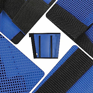 FunRiding Fly Boots for Horses Set of 4, Breathable Plastic Mesh Design Reduce Stomping, Hoof Damage and Leg Fatigue (Blue, Horse)