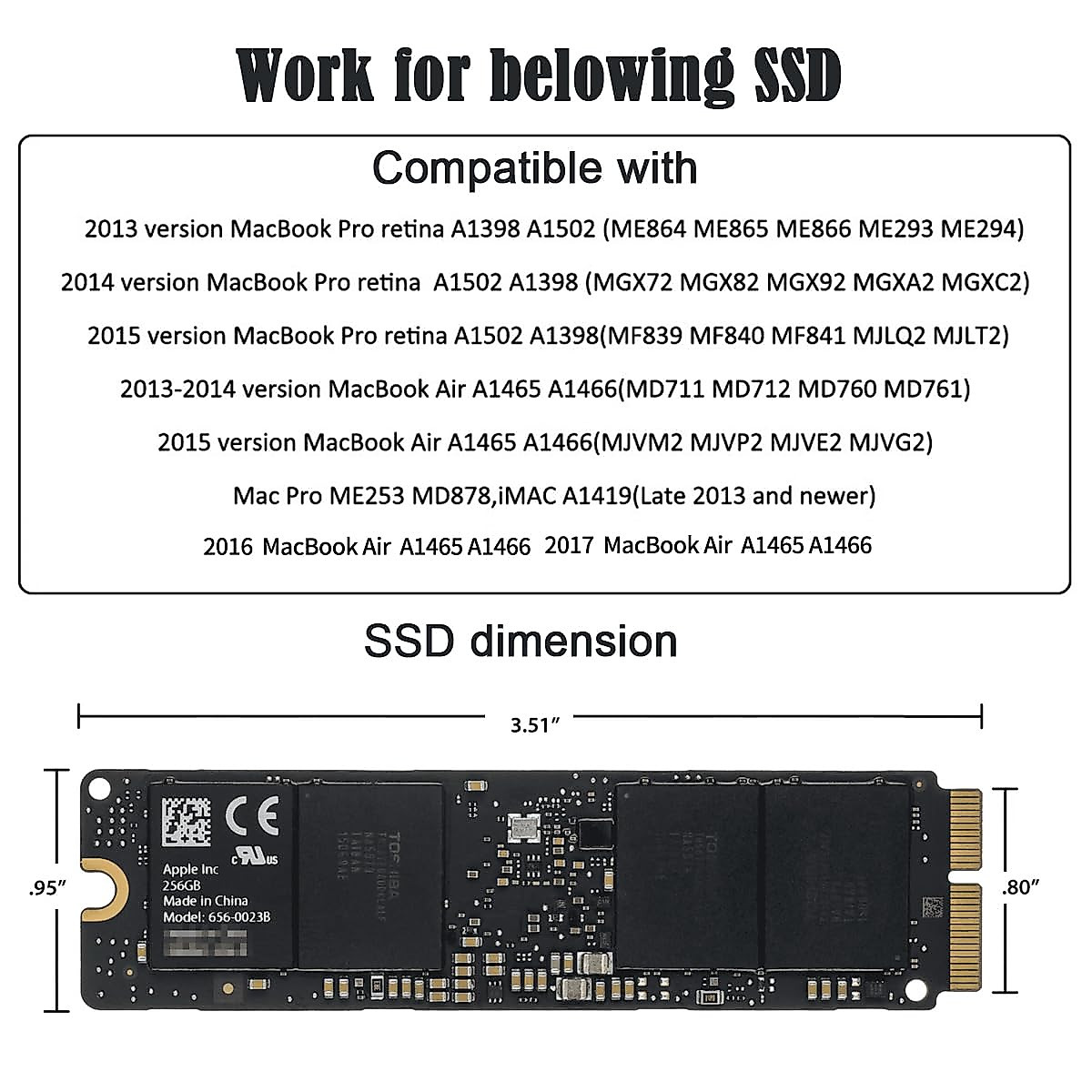 cablecc 12+16Pin SSD to NVME M.2 NGFF M-Key for 2013 2014 2015 2016 2017 MacBook SSD