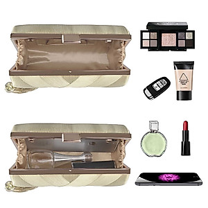 KISSCHIC Women's Elegant Tassel Evening Bag Clutch Purse for Bride Wedding Prom Night Out Party, Red