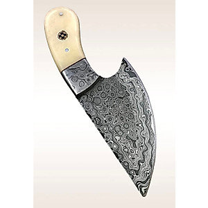 Poshland Custom Handmade Damascus Steel Knife, Bone Collector - Beautiful knife (BC-1093)