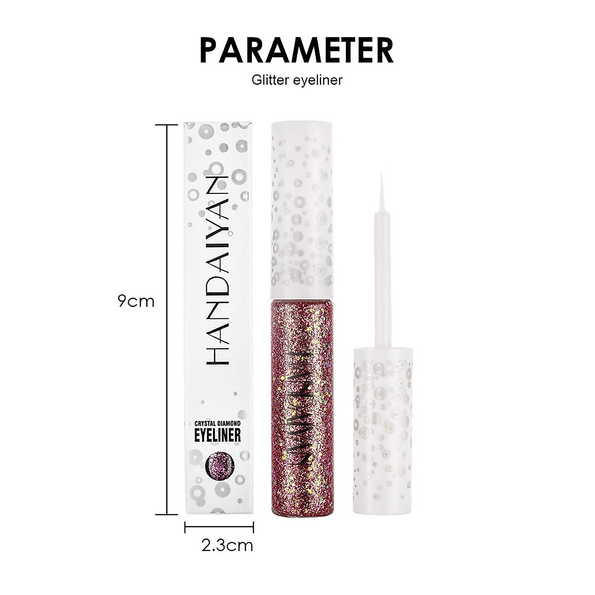 Eyret Green Liquid Eyeshadow Long Lasting Glitter Eyeliner Party Sparkle Sequins Eyeshadow Beauty Cosmetic Makeup for Women and Girls (C-Green)