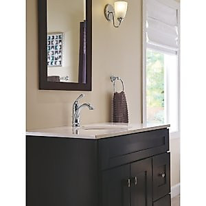 Delta Faucet Haywood Single Hole Bathroom Faucet Brushed Nickel, Single Handle Bathroom Faucet, Diamond Seal Technology, Drain Assembly, Stainless 15999-SS-DST