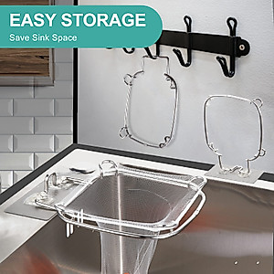 Kitchen Sink Strainer, Stainless Steel Sink Waste Filter with 100 pcs Sink Filter Mesh Bag Sink Filter Net Sink Strainer Basket for Kitchen Food Waste