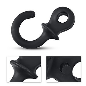 4PCS Archery String Stabilizer Monkey Tail Type Rubber Compound Bow String Damper Shock Absorber Bowstring Accessory(Black)