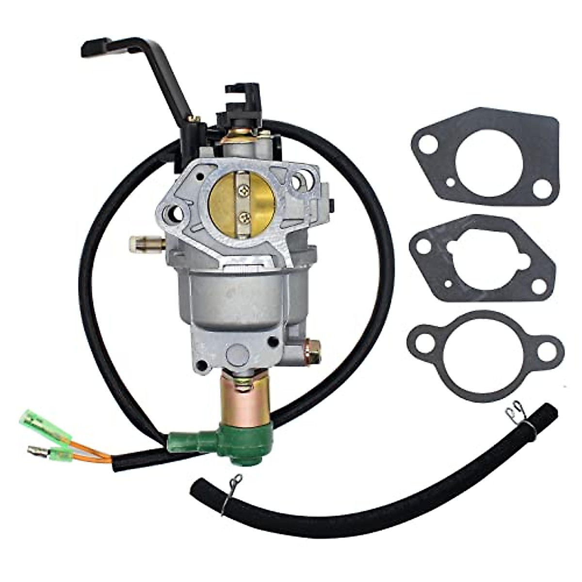 Fullas Huayi Carburetor Manual Choke P27-2D Compatible with Generac GP8000E and Harbor Freight 16HP 17HP 420CC 440CC Gasoline Engine for 6000W 6500W 7000W 8000W 9000W Portable Gas Generator