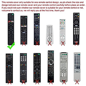 Cover for Sony Bravia TV Remote Cover, Protective Remote Case for RMF-TX600U RMF-TX520U Remote, for Sony samrt tv Remote RMF-TX600U RMF-TX500U RMF-TX500E RMF-TX621U (Glow in Dark Blue)