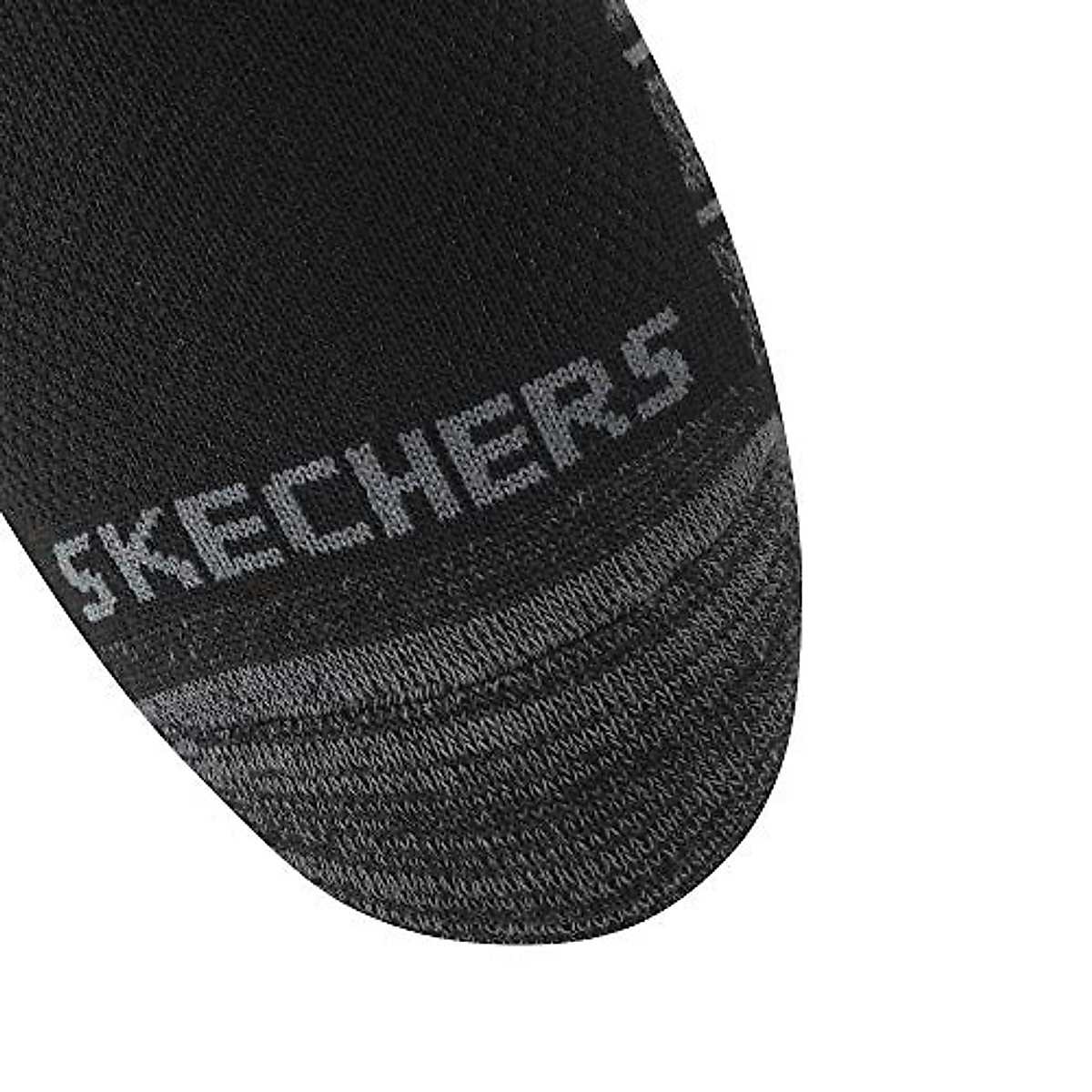 Skechers mens 6 Pack Low Cut Running Socks, Black, 10 13 US
