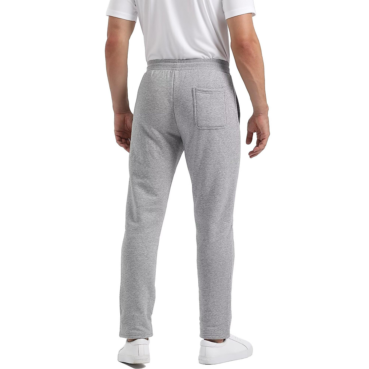 TACVASEN Mens Thermal Pants Long Open Bottom Fleece Lined Sweatpant Winter Jogger Trousers Thick Sweatpants Men Army Green