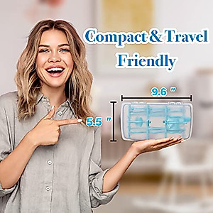 Portable Baby Bottle Drying Rack with Bottle Brush,Small Travel Cleaning Drying Bottle Kit for Baby Accessories