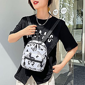 sikiwind Fashion Women Animal Pattern Printing Backpack Casual Small Handbags (B)