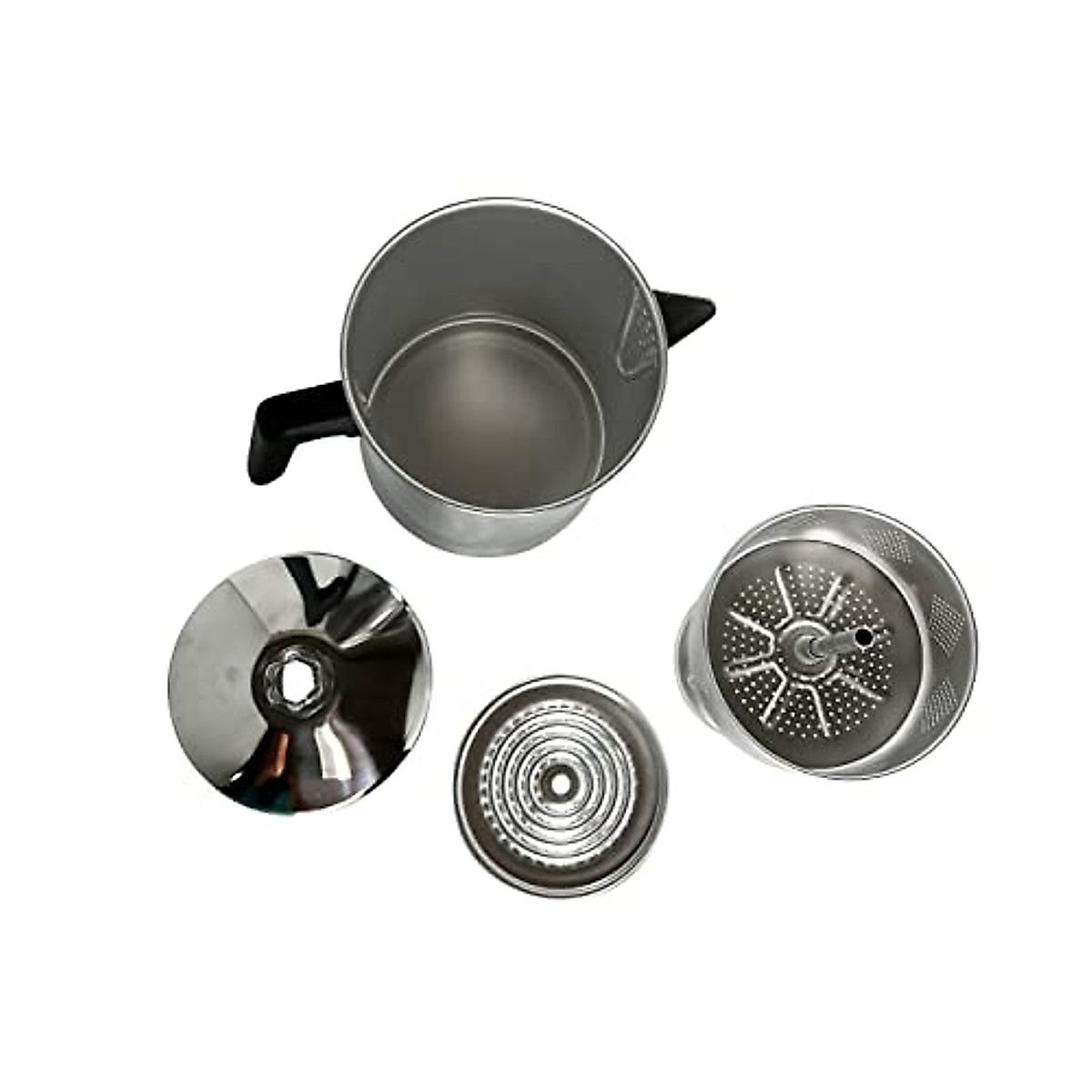 Mirro 9 cup Aluminum Coffee Percolator for indoor and outdoor, Camping Use, Silver (MIR-50021)