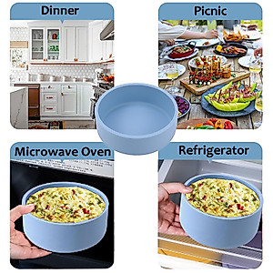 Silicone Air Fryer Egg Mold, 3 Pcs Reusable Air Fryer Egg Pan Nonstick Egg Bite Mold Silicone Egg Mold for Microwave Egg Cooker Eggwich Egg Muffin Egg Bites Maker for Oven Microwave