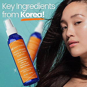 SeoulCeuticals Korean Skin Care Essence Toner - K Beauty Skincare Spray Mist For Face Contains Cucumber Extract and Marine Minerals + Organic Aloe - Get That Healthy Youthful Glow