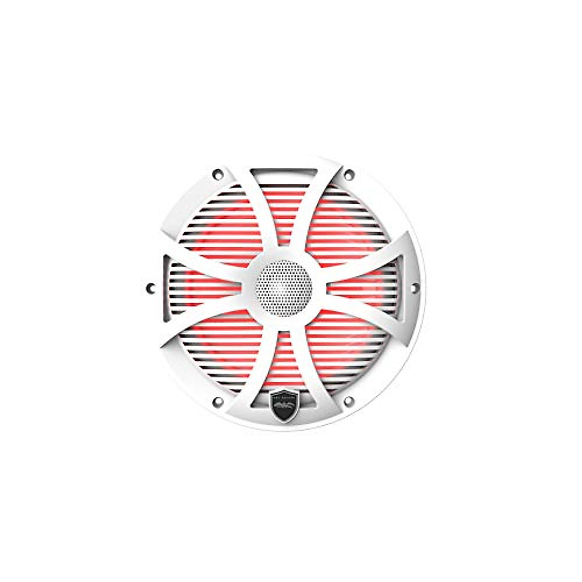 wet sounds | REVO 8-SWW | High Output Component Style 8" Marine Coaxial Speaker with RGB Backlighting and Enclosed White SW Grille