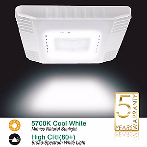 OSTEK LED Gas Station Canopy Light, 150W Carport Ceiling Light 5700K, Outdoor Rated (600W HID/HPS Equivalent), 90-277V IP65 DLC & UL Listed