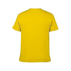 COROBAN Men's Go Speed Racer Classic Sports Tshirts Anime Tee Yellow L