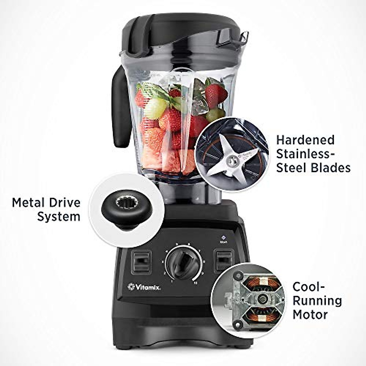 Vitamix Certified Reconditioned Next Generation Blender, Black (Renewed Premium)