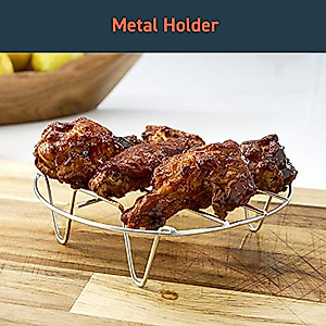 COSORI Air Fryer Accessories, Set of 6 Fit for Most 5.8Qt and Larger Oven Cake & Pizza Pan, Metal Holder, Rack & Skewers, etc, BPA Free, Nonstick Coating, Dishwasher Safe, 5.8 QT, Black