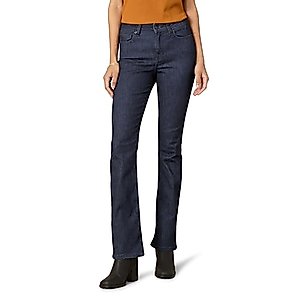 Amazon Essentials Women's Slim Bootcut Jeans, Mid-Rise, Stretchy, Rinsed, Size 16 Long