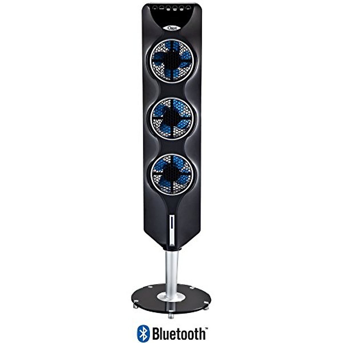 Ozeri 3X Tower Fan (44") with Bluetooth and Passive Noise Reduction Technology, Black