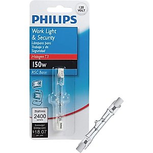 GE Lighting Halogen T3 Edison Light Bulb, 150-Watts, 1-Pack